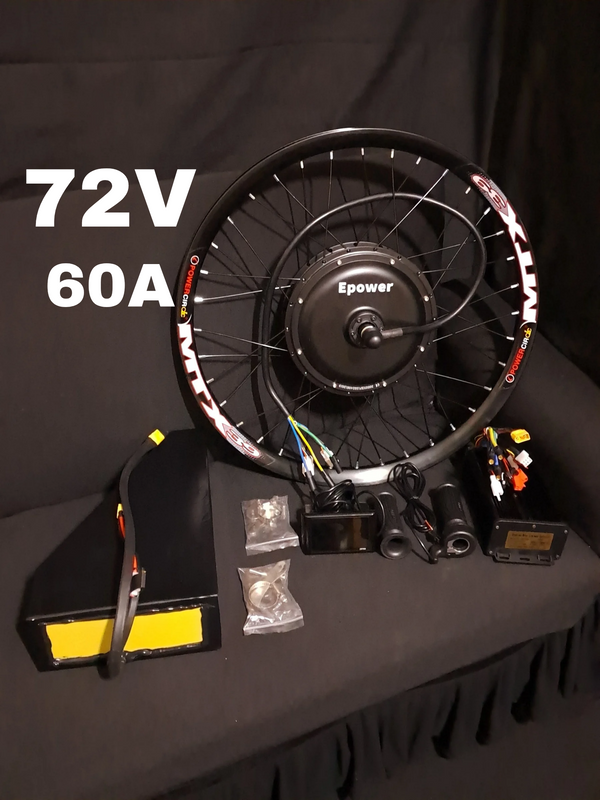 72V battery + 60a, 5000w peak ebike conversion kit – Epower-uk
